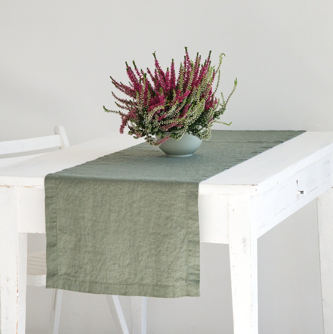Linen Table Runner Custom Color Linen Table Runner Handmade - Etsy
