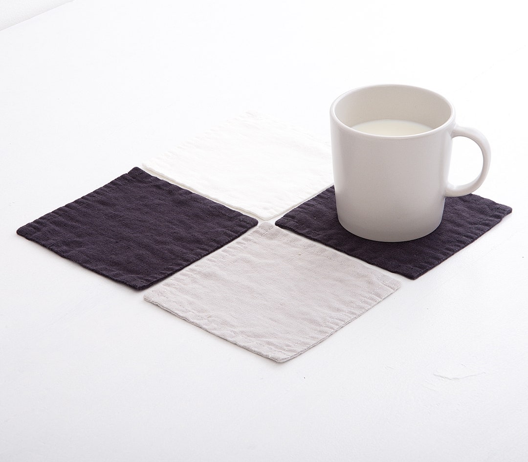 Linen Coaster, Coaster, Soft Linen Coasters, Linen Gift, Wedding Gift ...