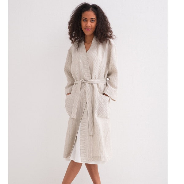 Linen Robe - Etsy