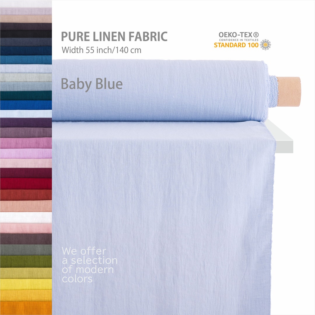 Natural Linen Fabric by the Yard, Best Flax Textiles, Premium European ...