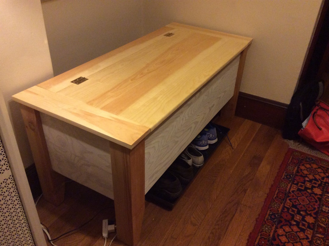 Hand Made Custom Storage Bench - Etsy