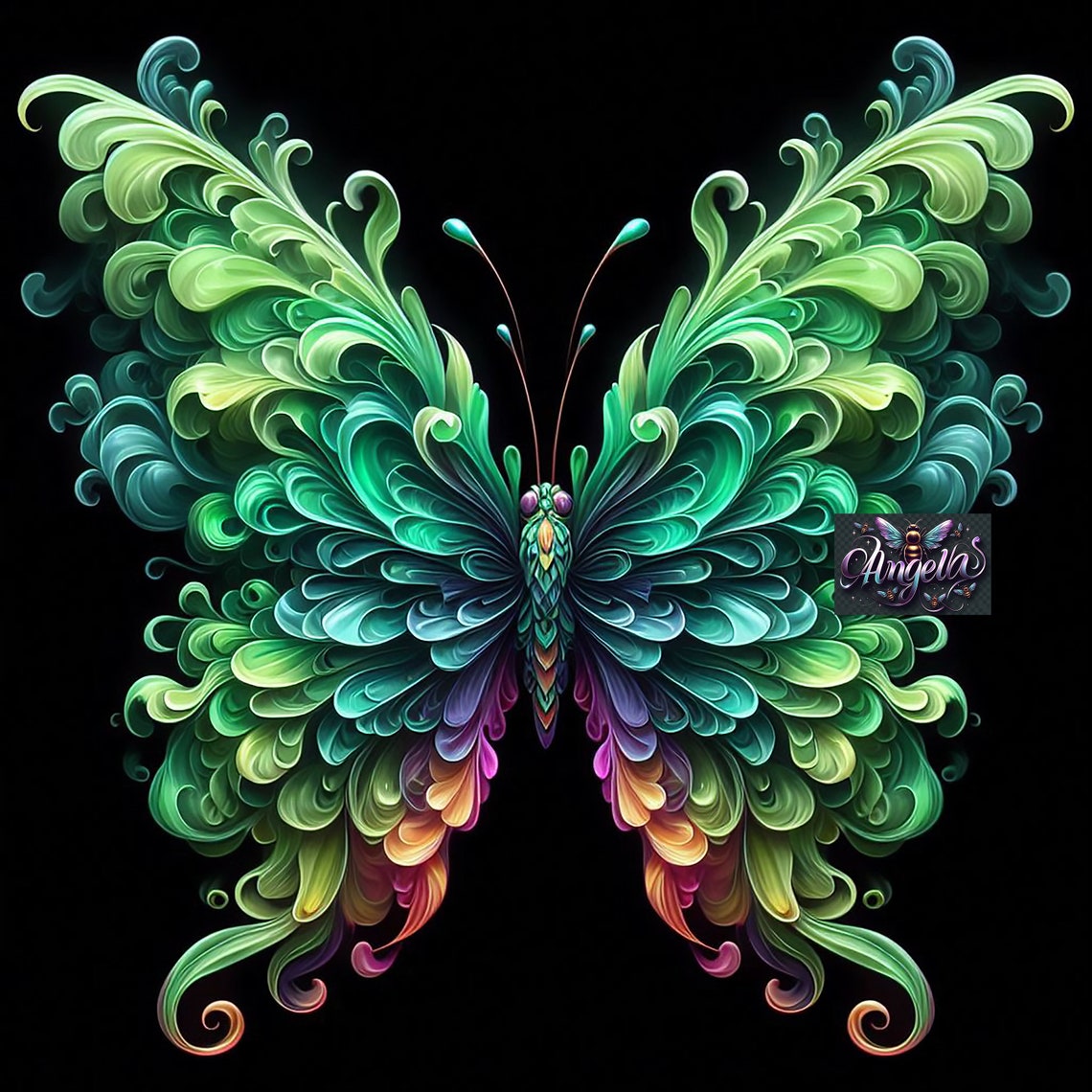 High Resolution Digital Download, Colorful Butterfly - Etsy