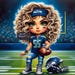 High Resolution Digital Download, 5 NFL Chibi Girls, Seahawks - Etsy