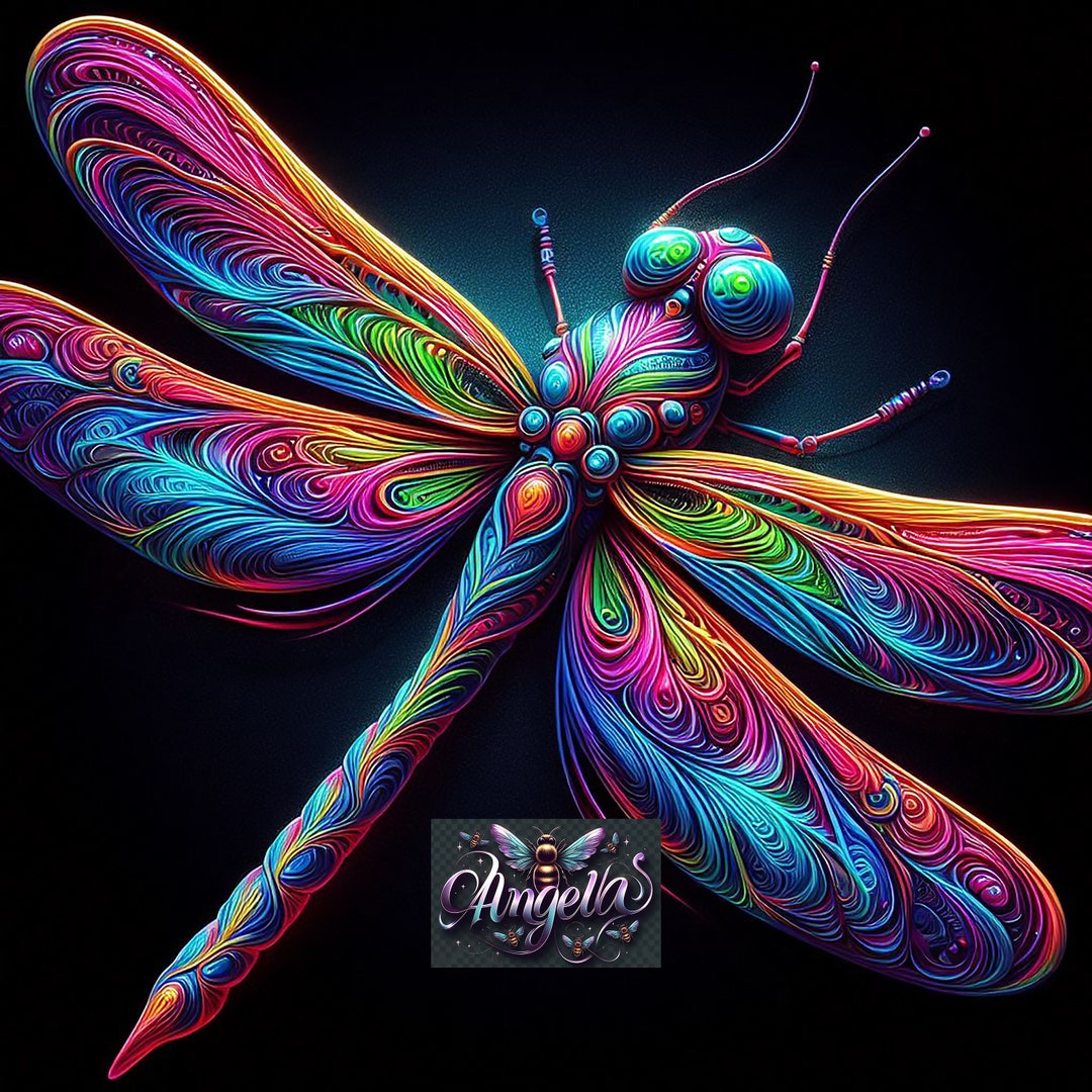 High Resolution Digital Download, Beautiful Colorful Dragonfly - Etsy