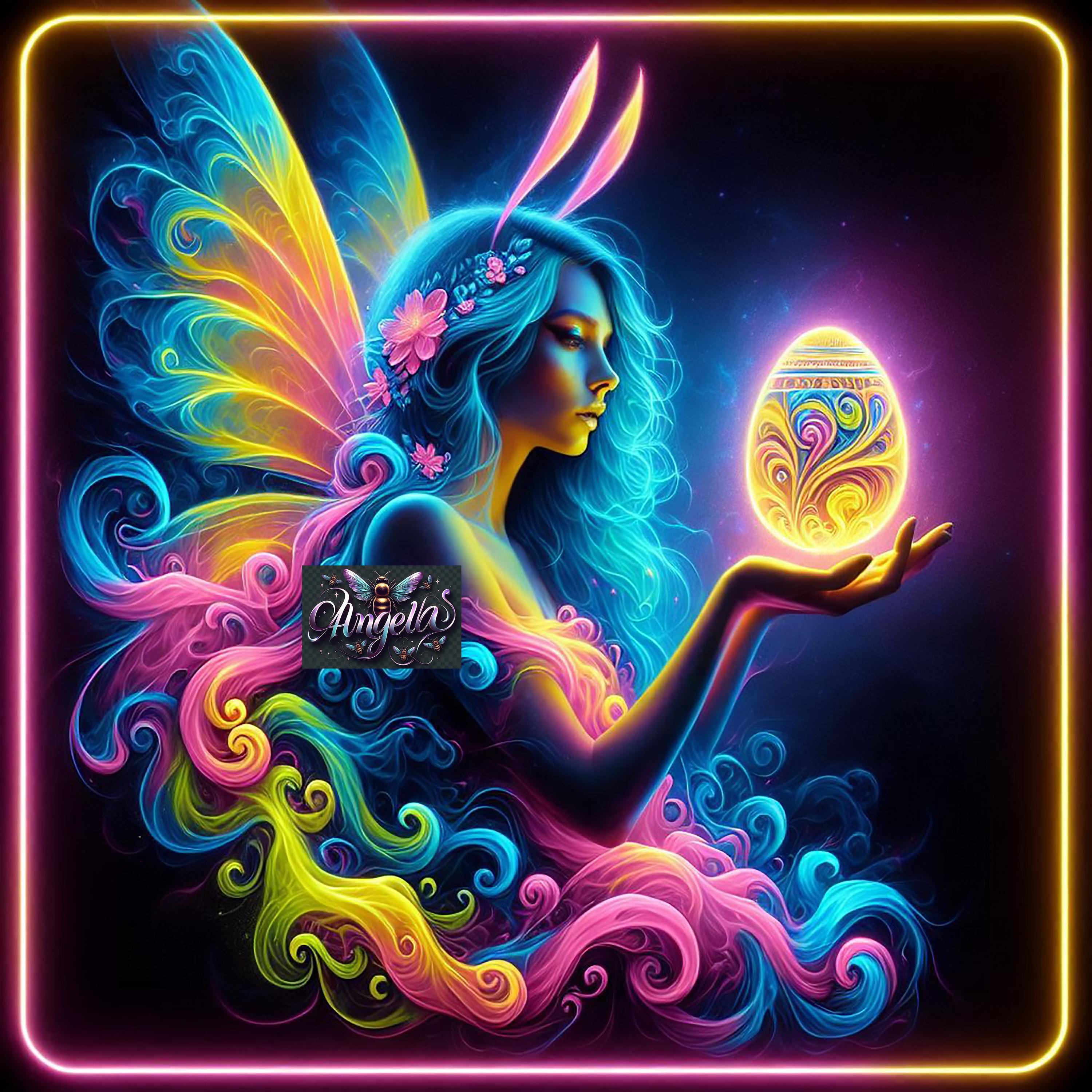 High Resolution Digital Download, Colorful Easter Fairies, 5 Images - Etsy