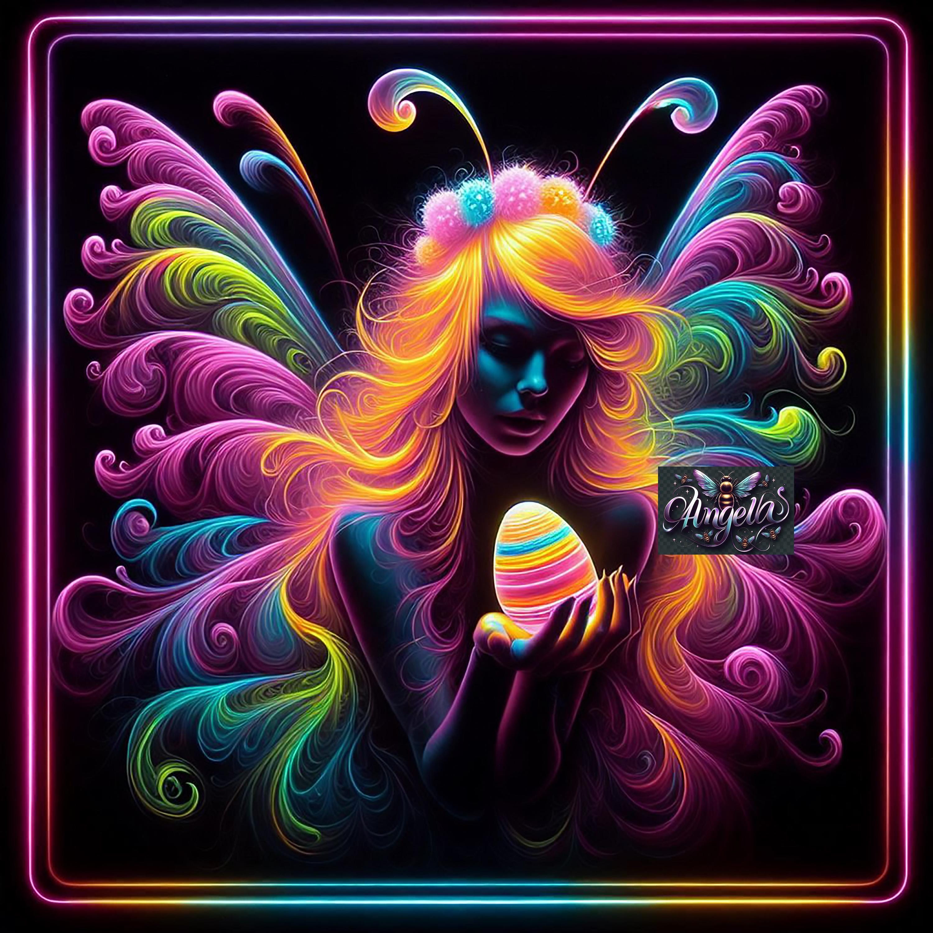 High Resolution Digital Download, Colorful Easter Fairies, 5 Images - Etsy