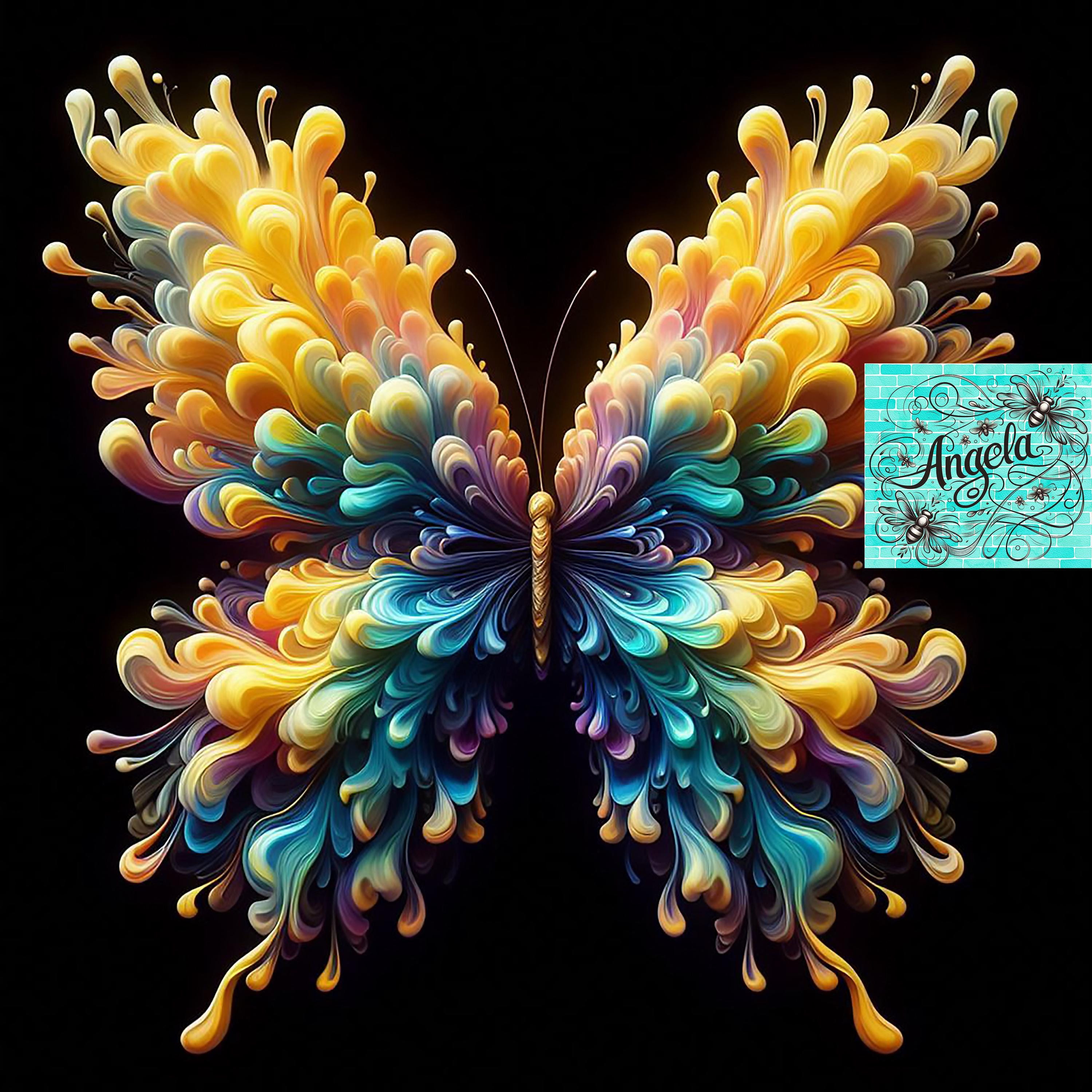 High Resolution Digital Download, Unique Butterfly 5 Different PNG - Etsy