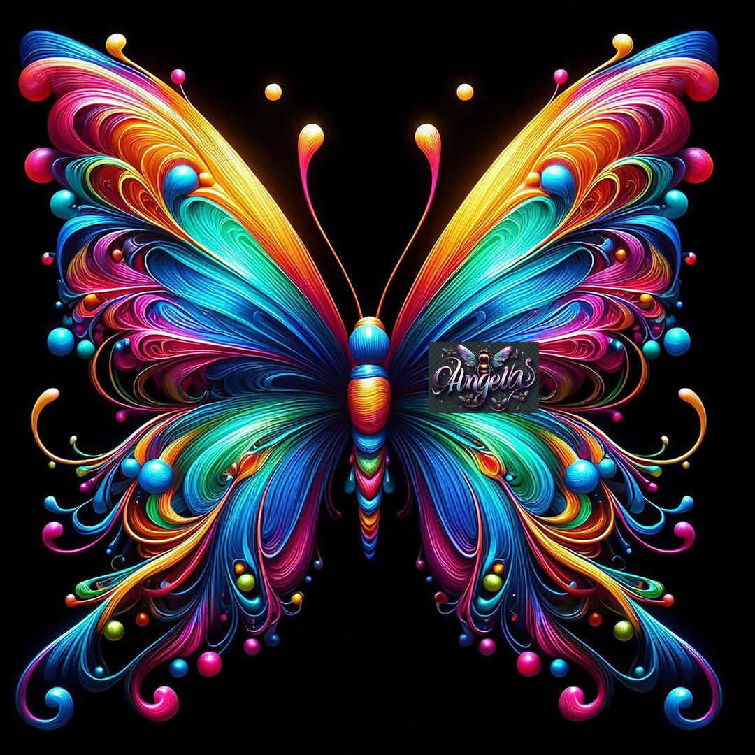 High Resolution Digital Download, Colorful Butterfly - Etsy