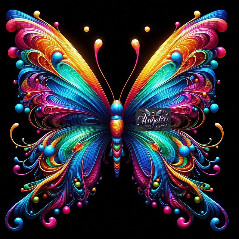 High Resolution Digital Download, Colorful Butterfly - Etsy