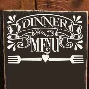 Dinner Supper Menu SVG, PNG, JPEG - Etsy