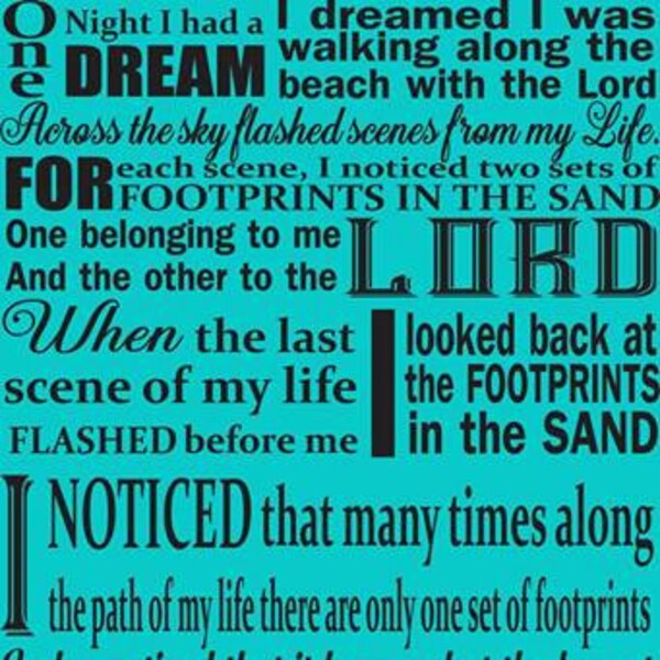 Footprints in the Sand Svg for Cricut - Etsy