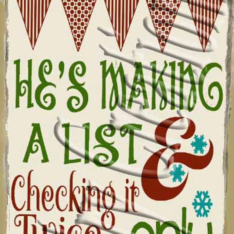 Checking It Twice - Etsy