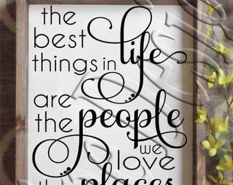 The Best Things in Life, SVG - Etsy