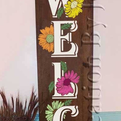 Welcome Porch Daises Gerber Daisies Daisy Daisies Daisy - Etsy