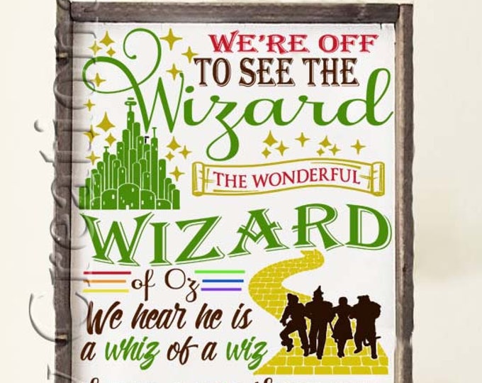 The Wizard of Oz, We're off to the the Wizard, the Wonderful Wizard of ...