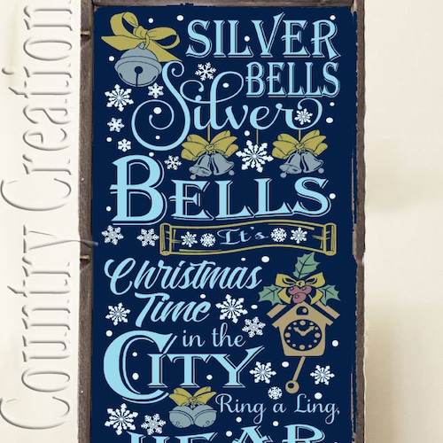 Silver Bells Silver Bells SVG PNG JPEG - Etsy