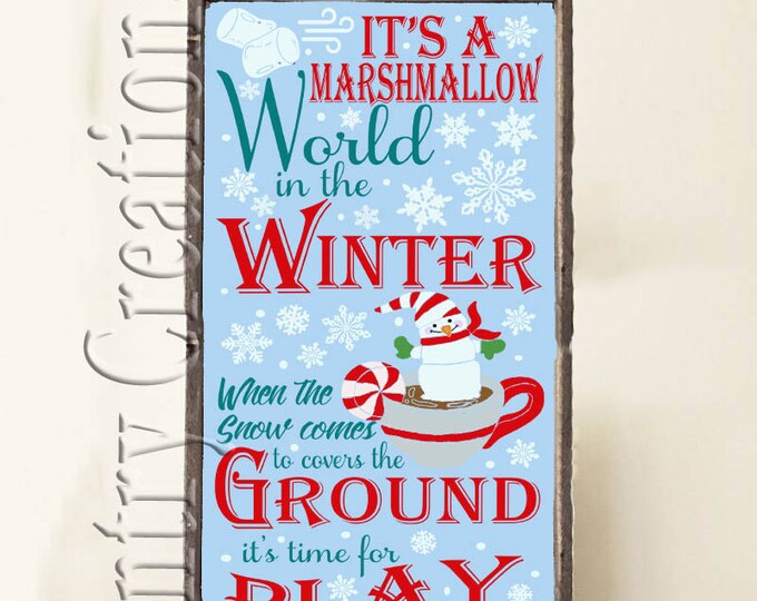 It's a Marshmallow World SVG, PNG , JPEG - Etsy