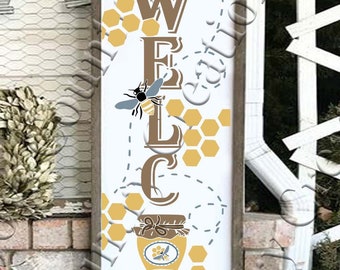 Bee Welcome Sign | Etsy