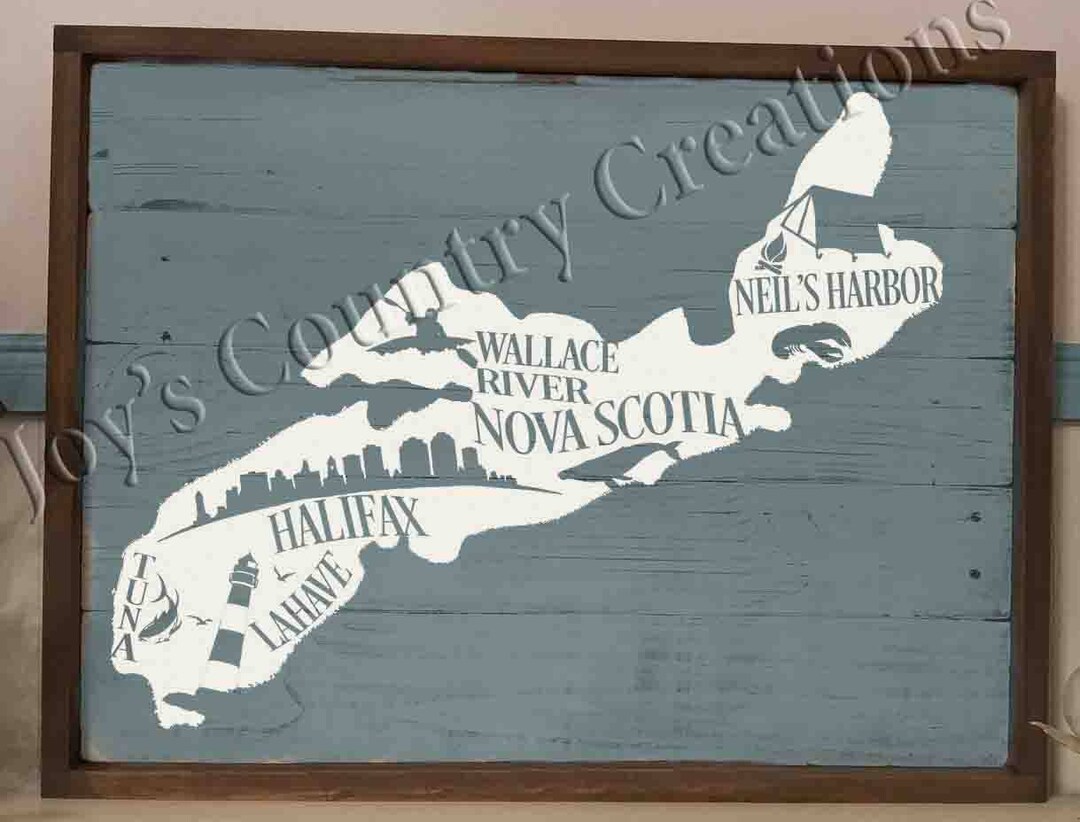 Nova Scotia Highlights Map SVG, PNG, JPEG - Etsy Canada