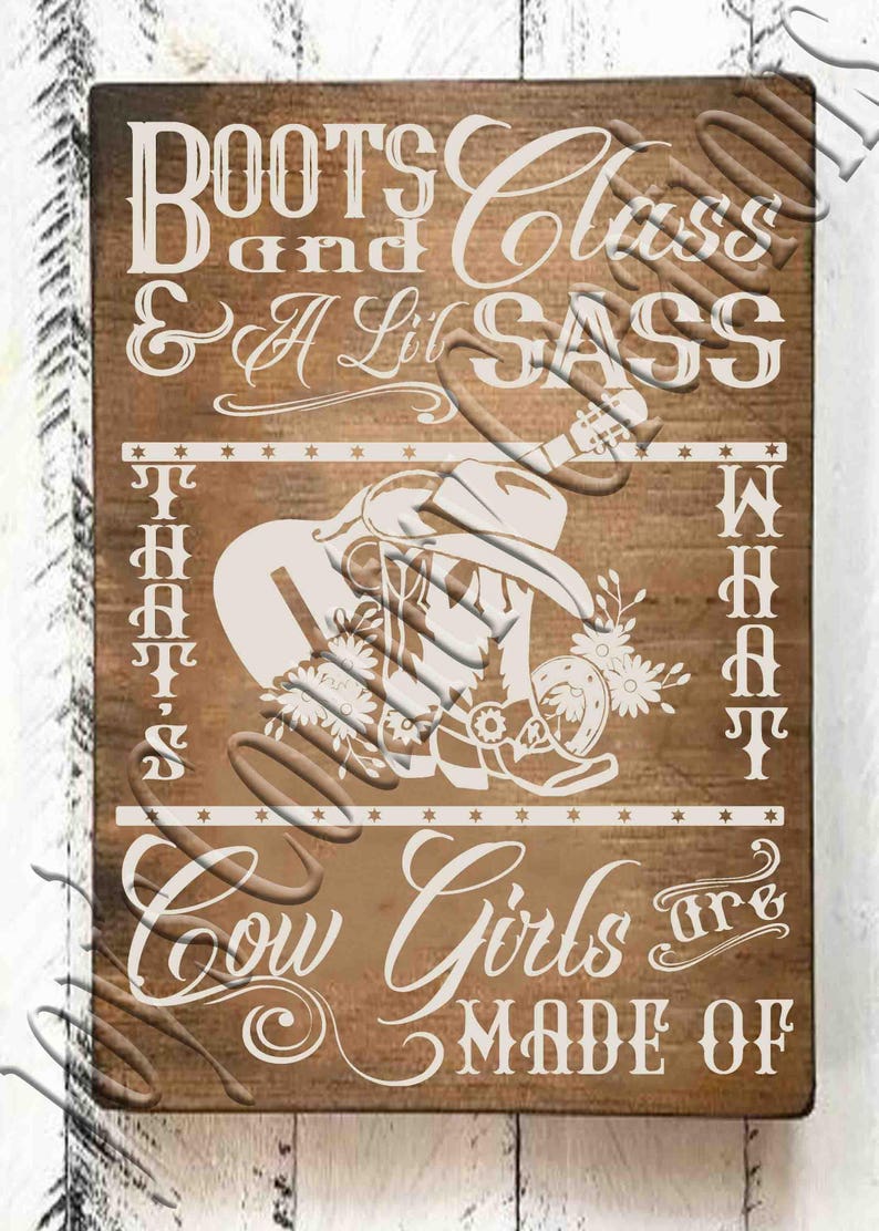 Boots Class And A Lil Sass Cowgirl Boots Svg Png Jpeg Etsy