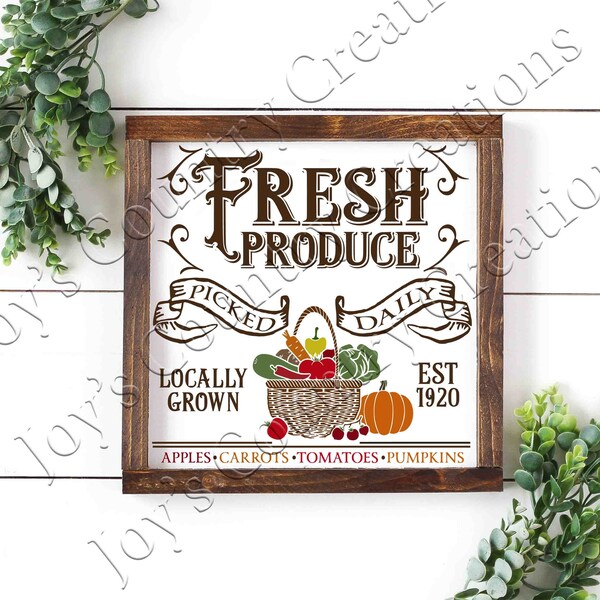 Produce Signs - Etsy