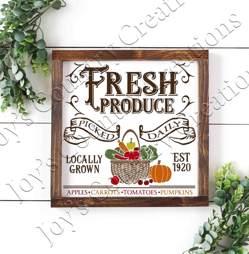 Fresh Produce Picked Daily Vegetable Garden Farm Fresh | Etsy