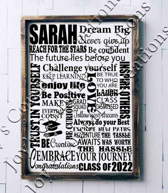 Graduation Dream Big Graduation Gift Class Of Print - Etsy