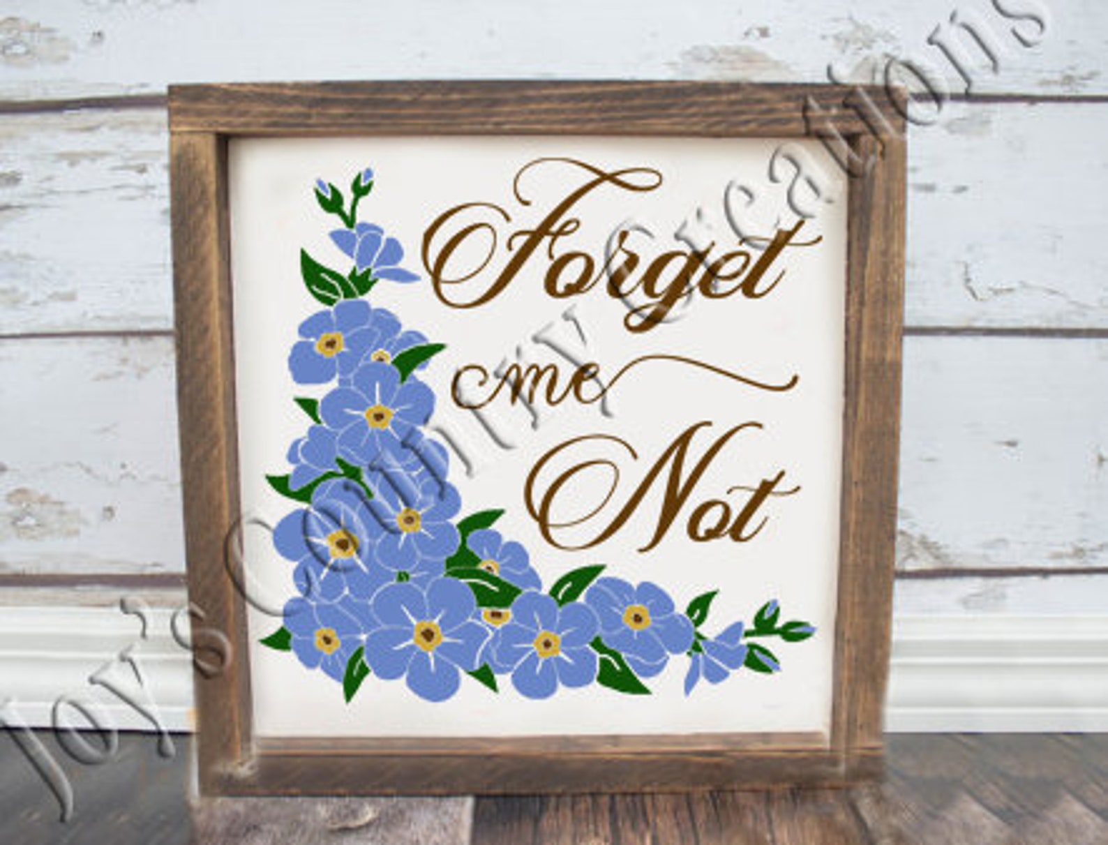 Forget Me Not Dementia Alzheimer's SVG PNG JPEG - Etsy