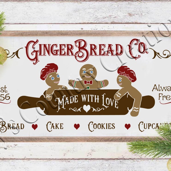 Gingerbread Sign - Etsy