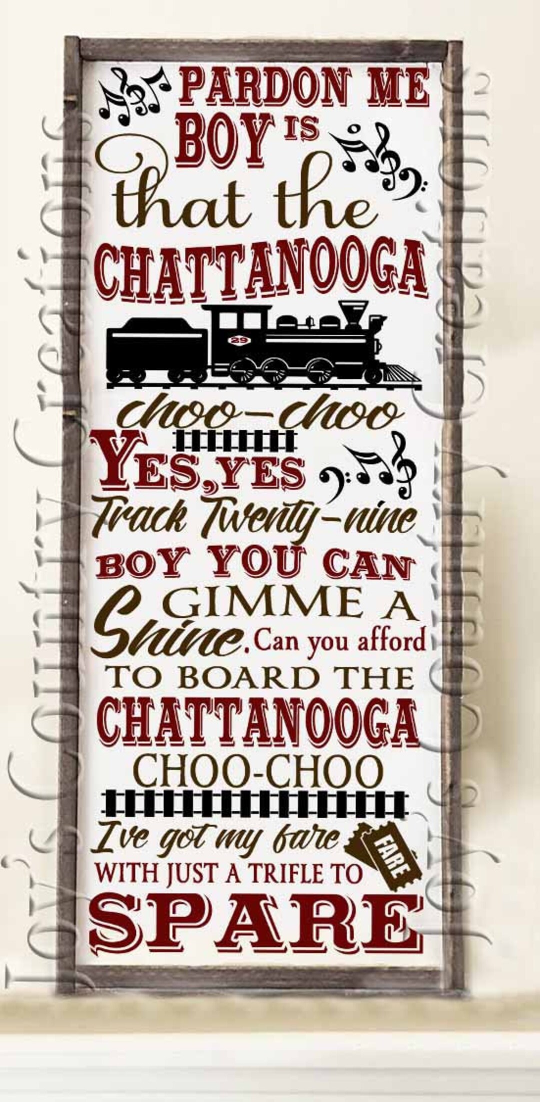 Chattanooga Choo Song, Train, Track 29, Track Twenty Nine, Chattanooga ...