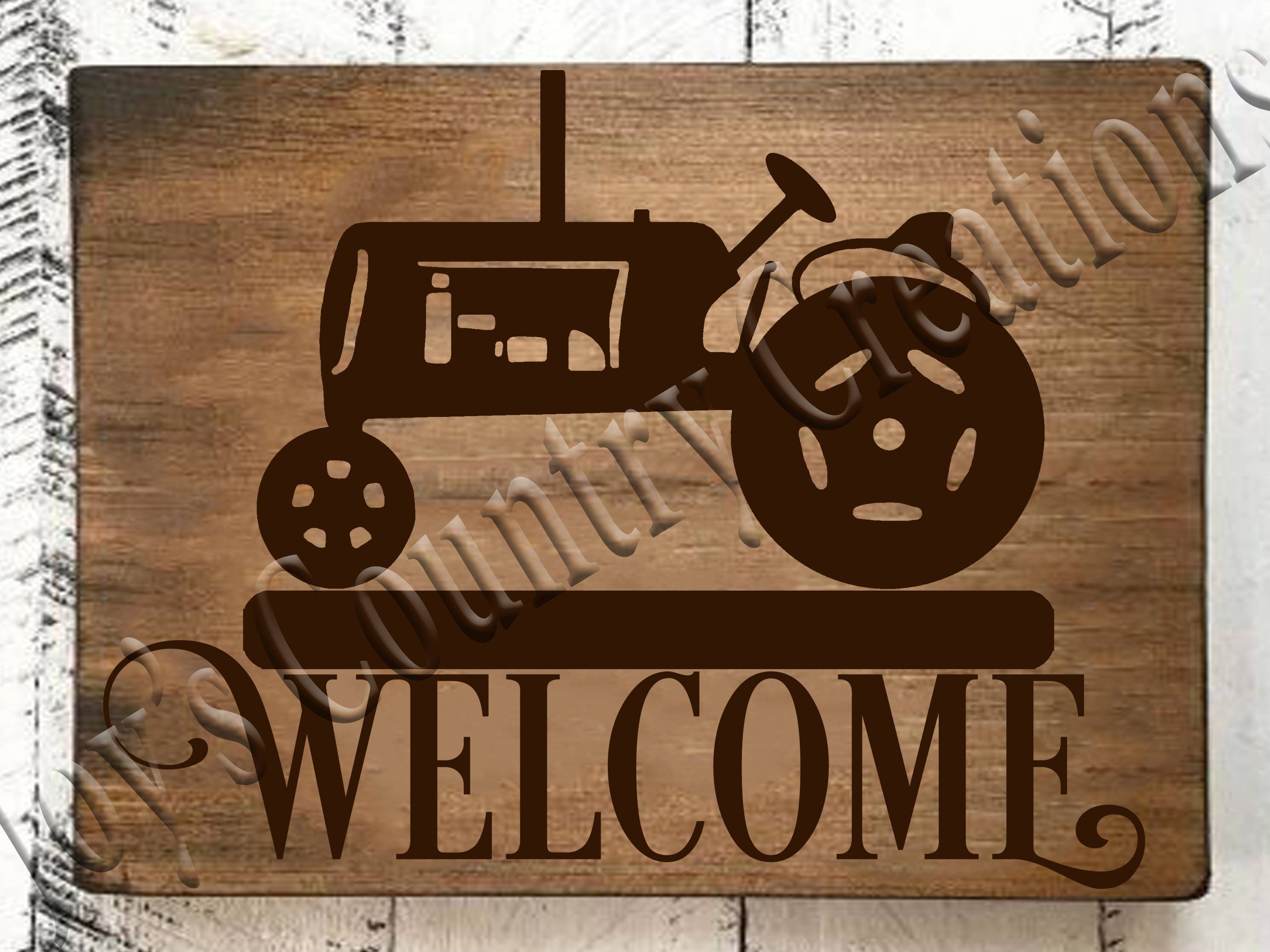 Welcome Tractor SVG PNG JPEG | Etsy