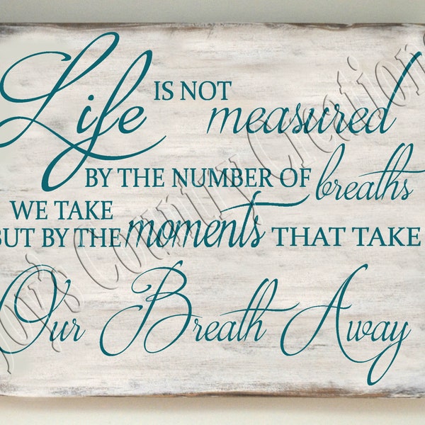 Life is Not Measured - Etsy