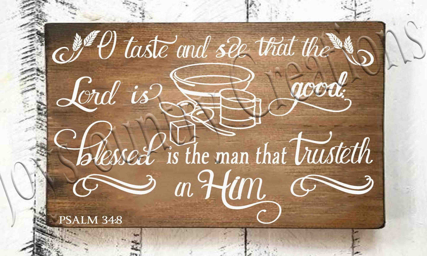 O Taste and see that the Lord is good Psalms SVG PNG JPEG | Etsy