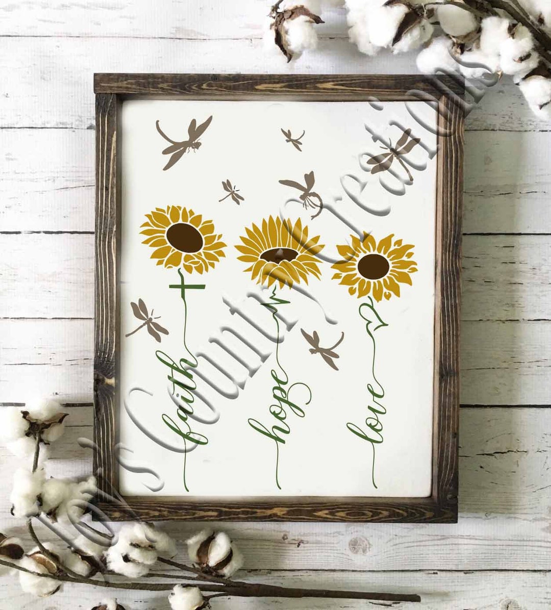 Faith, Hope, Love, Sunflowers, Dragonfly, Christian, Faith Cross, Faith ...