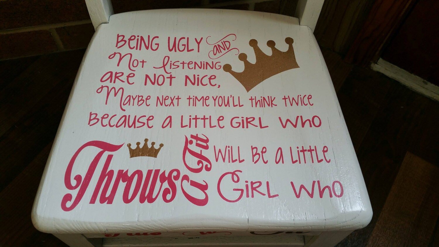 Little Girls Timeout Chair Design SVG - Etsy Australia