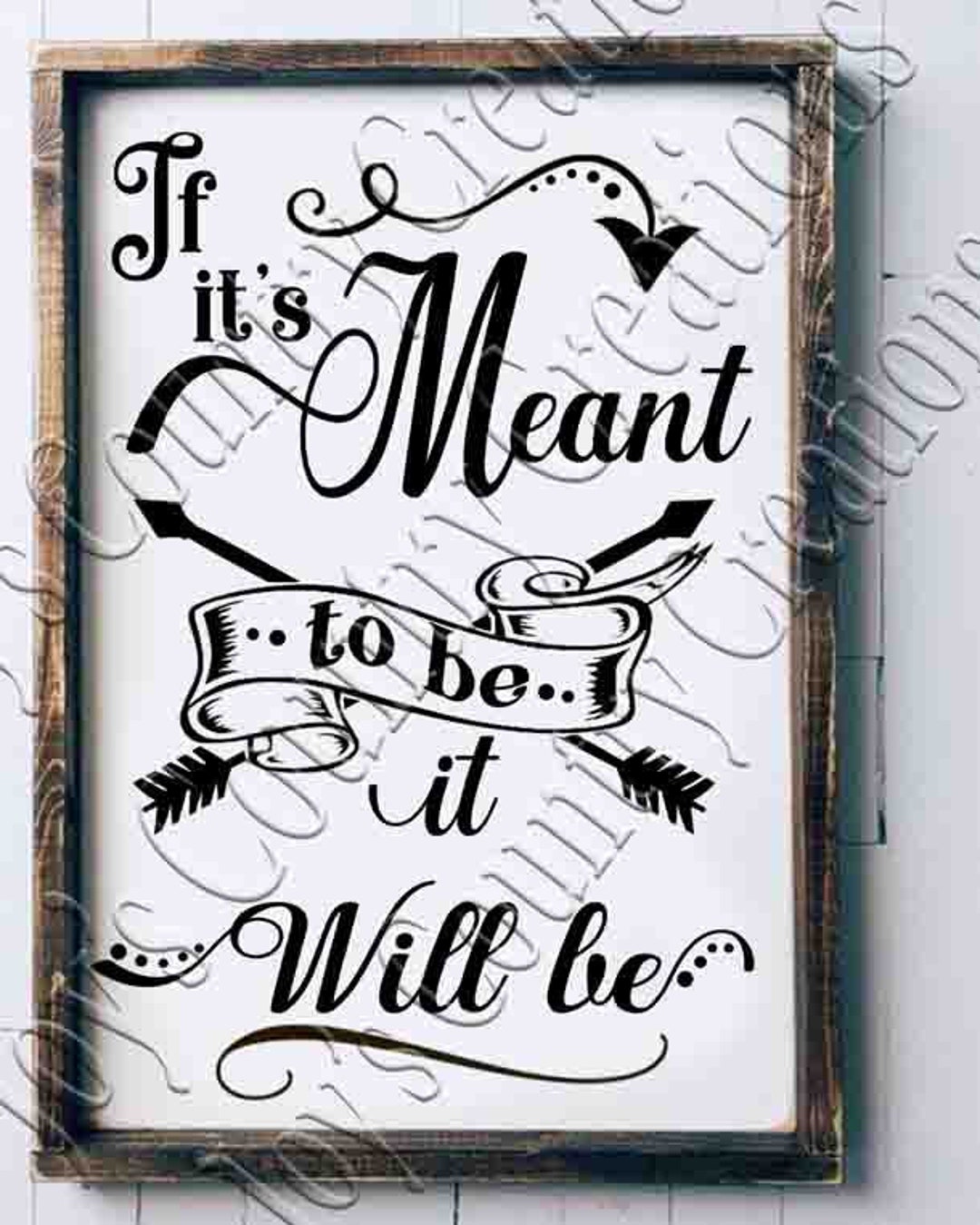 If It is Meant to Be It Will Be, SVG, PNG, JPEG - Etsy