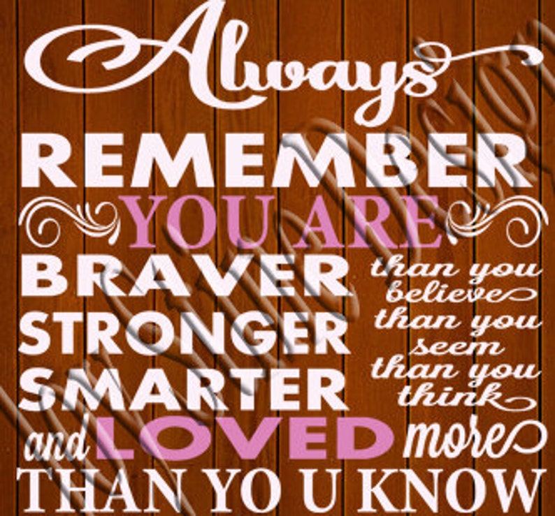 Always Remember You Are SVG PNG JPEG | Etsy
