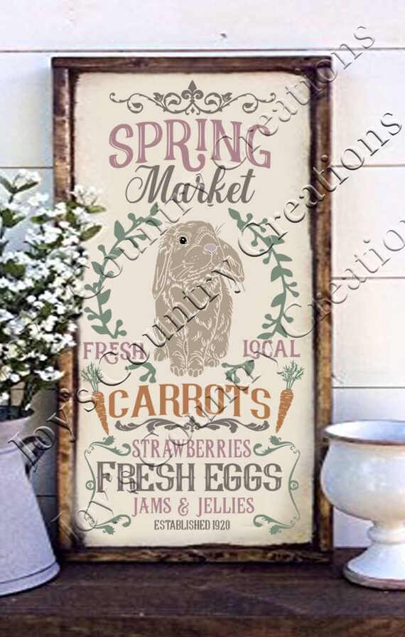 Spring Market Spring Sign Spring Svg Easer Sign Easter - Etsy