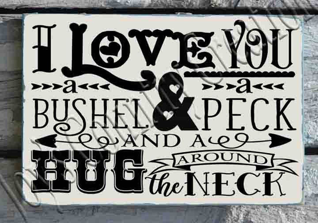 I Love You a Bush and a Peck Fun SVG, PNG, JPEG - Etsy