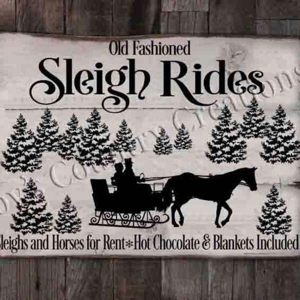 Sleigh Ride Svg - Etsy