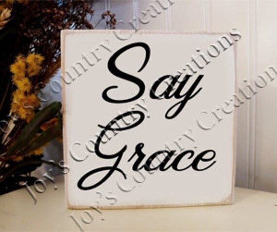 Say Grace Print Printable Decoupage Digital Download SVG | Etsy