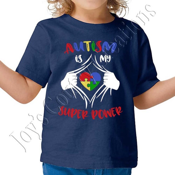 Autismo es mi Superpoder Superhéroe Autista Conciencia del | Etsy