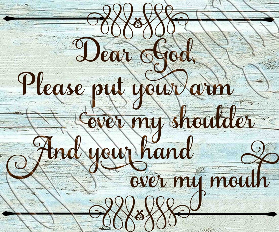 Dear God SVGPNGJPEG - Etsy