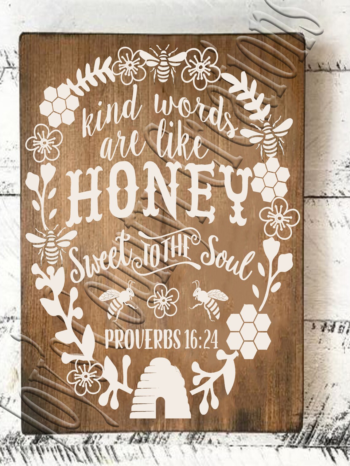 Kind Words Are Like Honey Sweet to the Soul Proverbs SVG PNG - Etsy