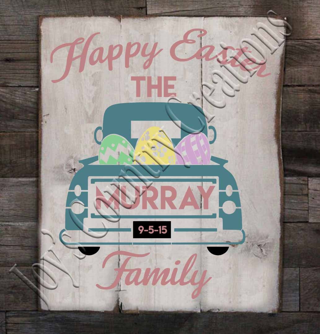Happy Easter Vintage Truck Easter Svg Happy Easter Svg - Etsy