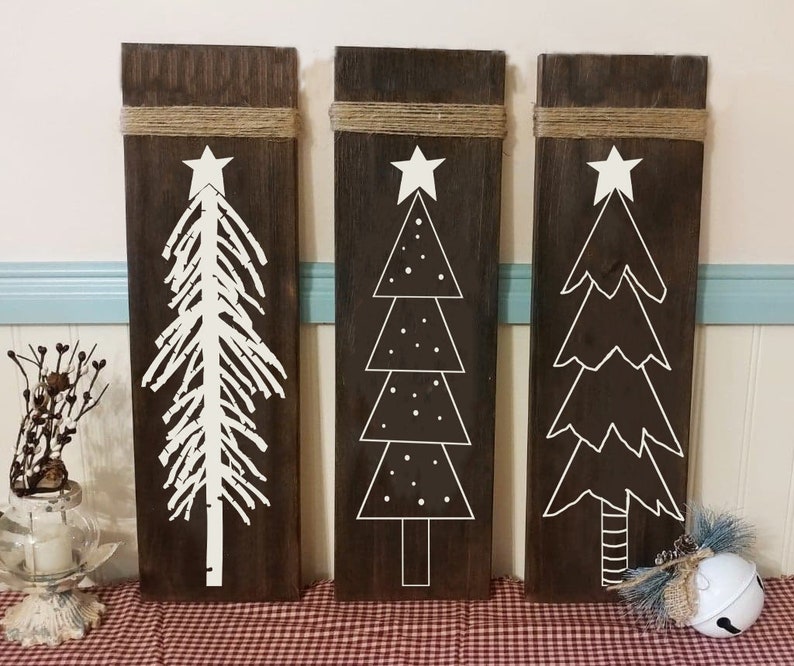 Primitive Christmas Tree Bundle SVG PNG JPEG - Etsy
