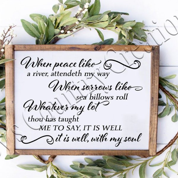 Peace Like a River - Etsy