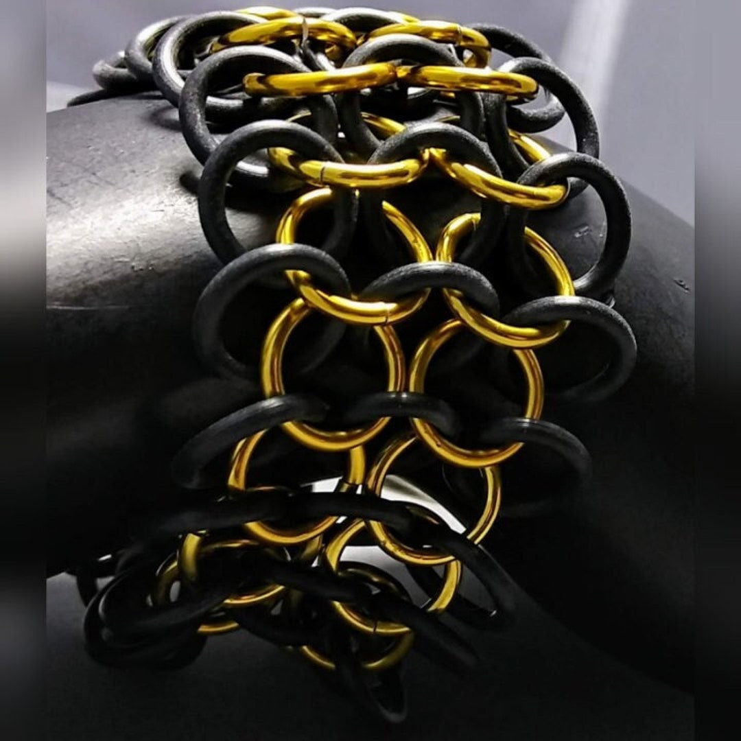4-1 Stretchable Chainmail Bracelet - Etsy