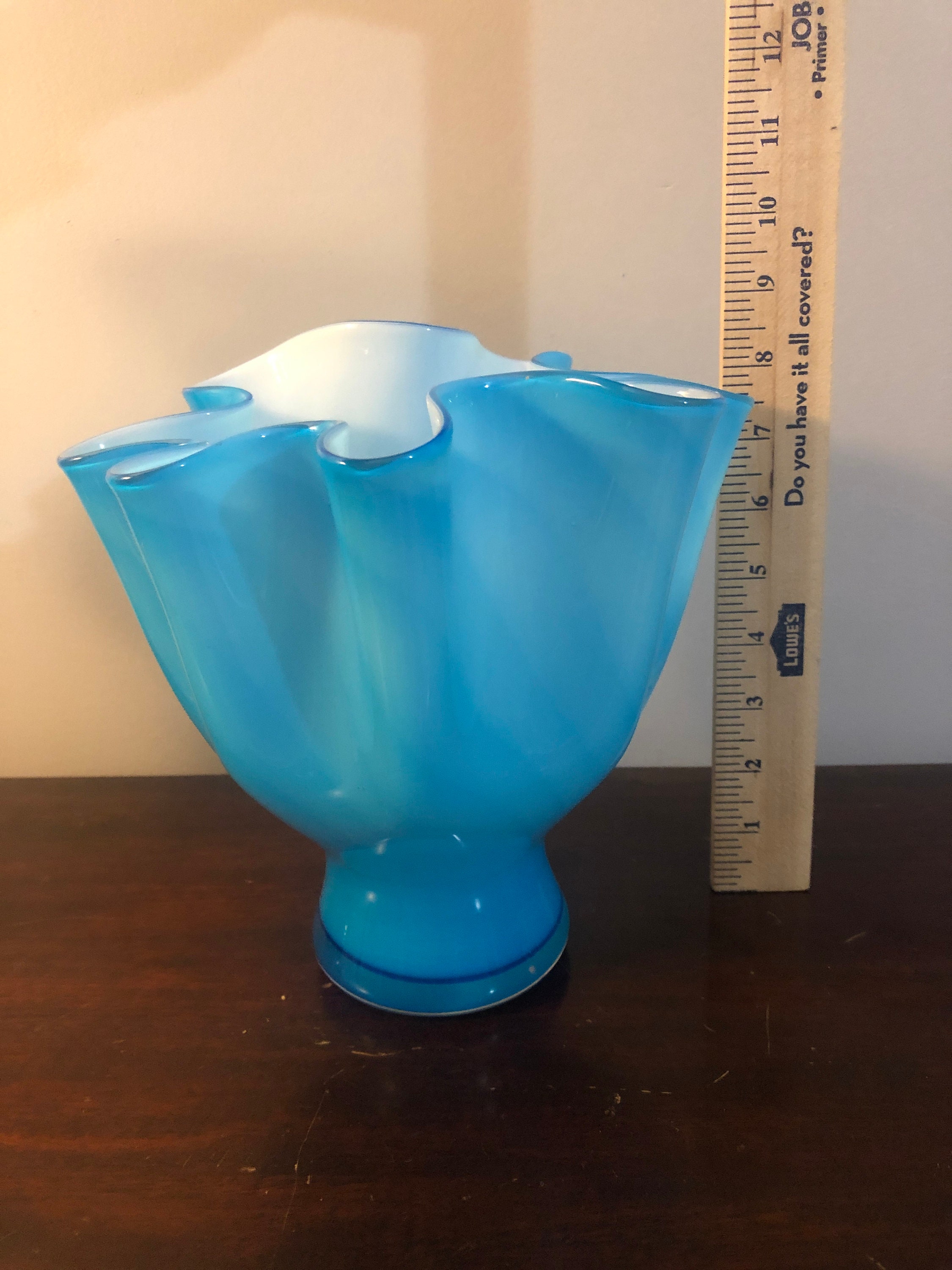 Vintage Free-form Glass Display Bowl - Etsy