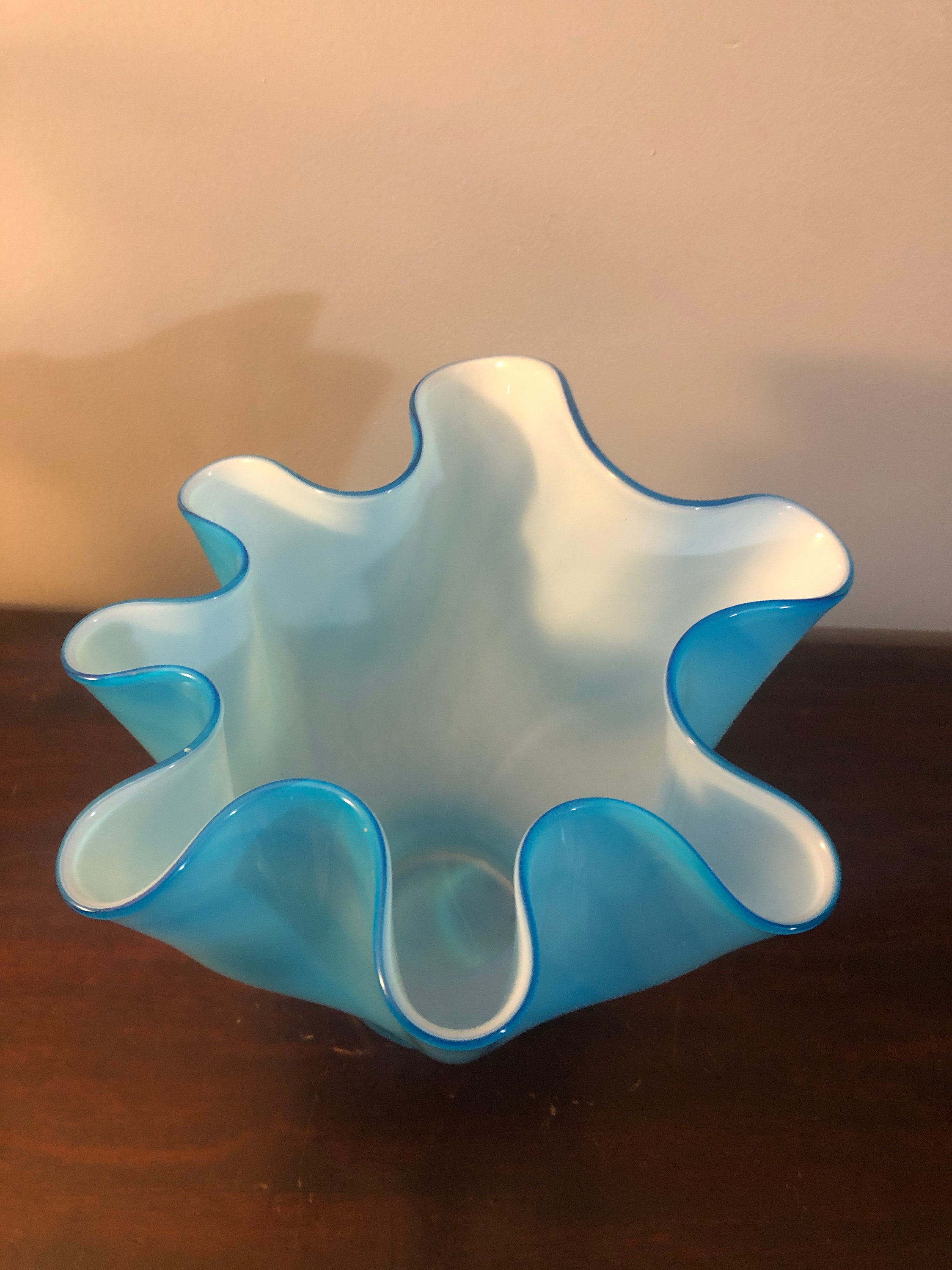 Vintage Free-form Glass Display Bowl - Etsy